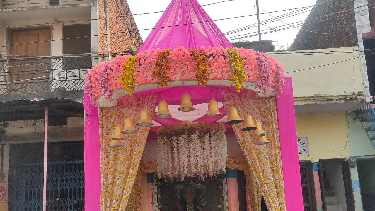 Flower decoration pandal Mata ji ka new model decoration 2020 and 2021 ...