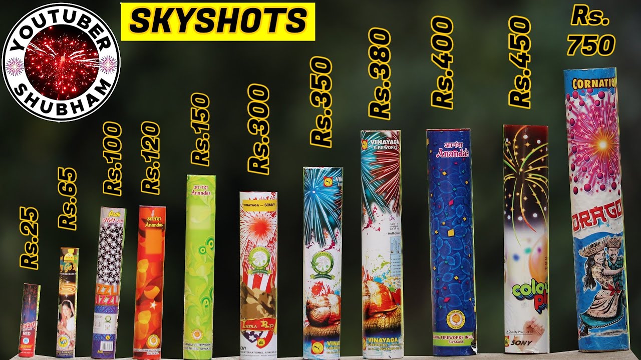 Different Types of Sky Shots Testing with Wholesale Price for Diwali ...