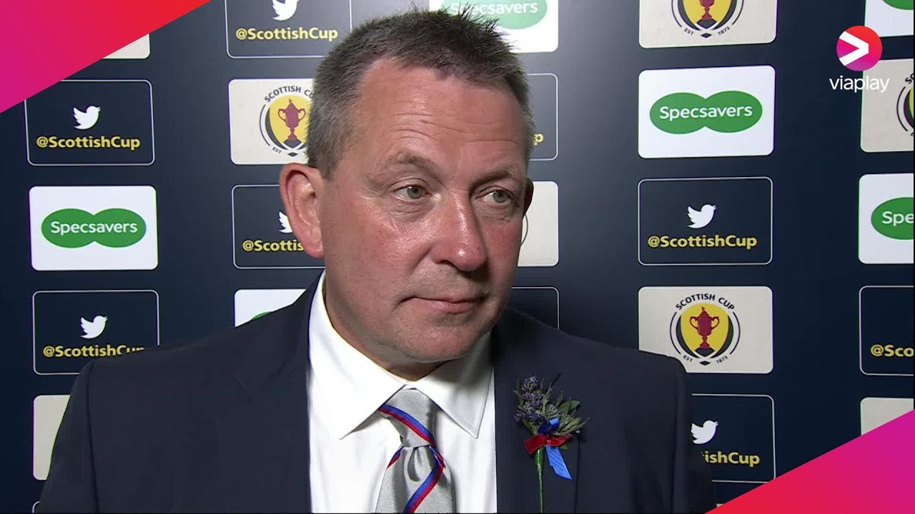 Inverness CT's Billy Dodds reacts after Scottish Cup Final loss against ...