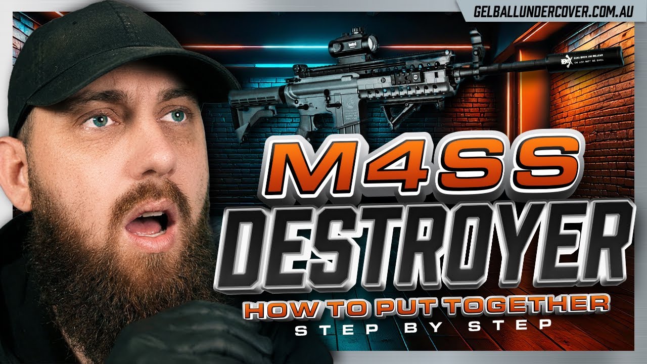 How to assemble the M4SS destroyer custom gel blaster - YouTube
