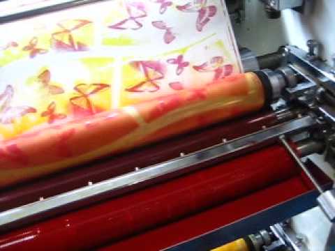 cY-850-4 4 color/5color /6color paper fan printing machine - YouTube
