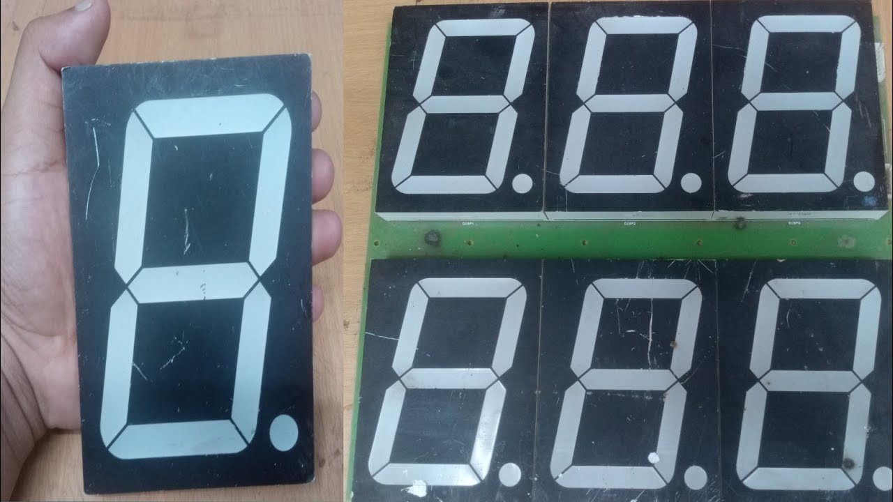 Big Size 7 segment Display || Electronics || - YouTube
