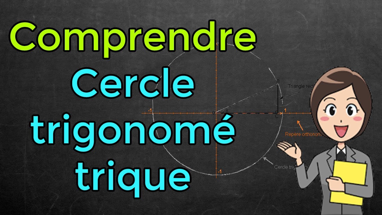 Comment comprendre le cercle trigonométrique (cos sin tan) - YouTube