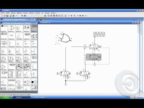 FCE BUAP - Neumática e Hidráulica p3 Electroneumática Simple XOR - YouTube