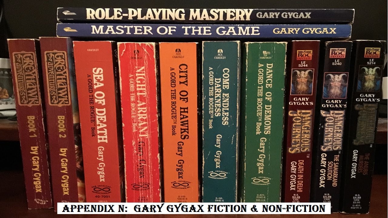 My Appendix N: Gary Gygax's Fiction & Non Fiction Novels - YouTube