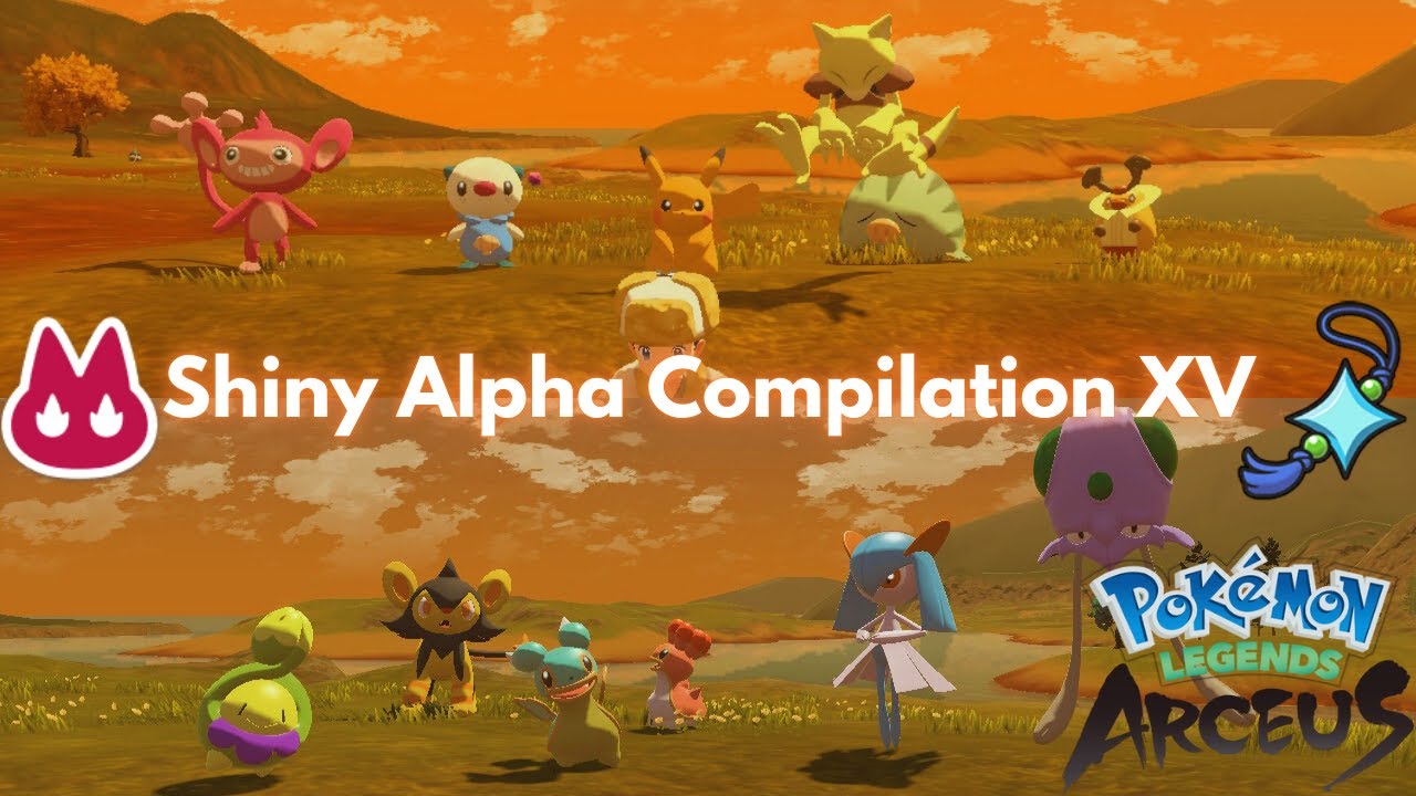 SHINY ALPHA Compilation 15 in Pokemon Legends Arceus - YouTube