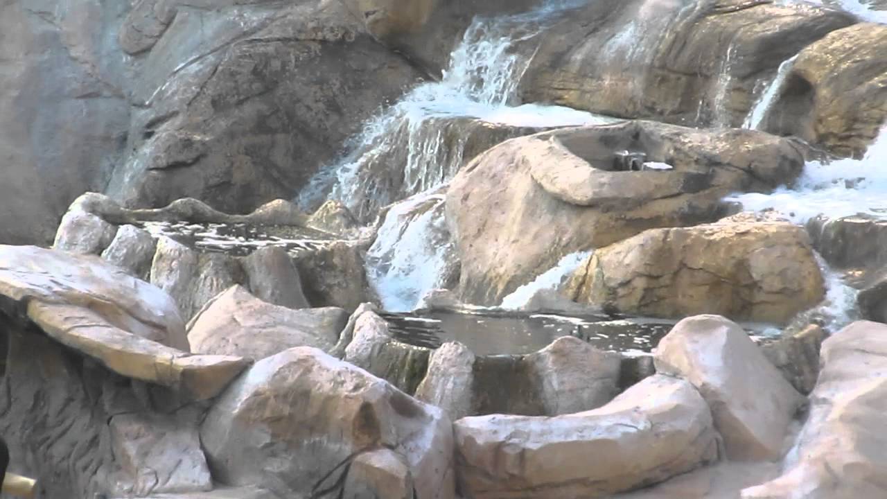 Rock fountain at Angel Stadium of Anaheim - YouTube