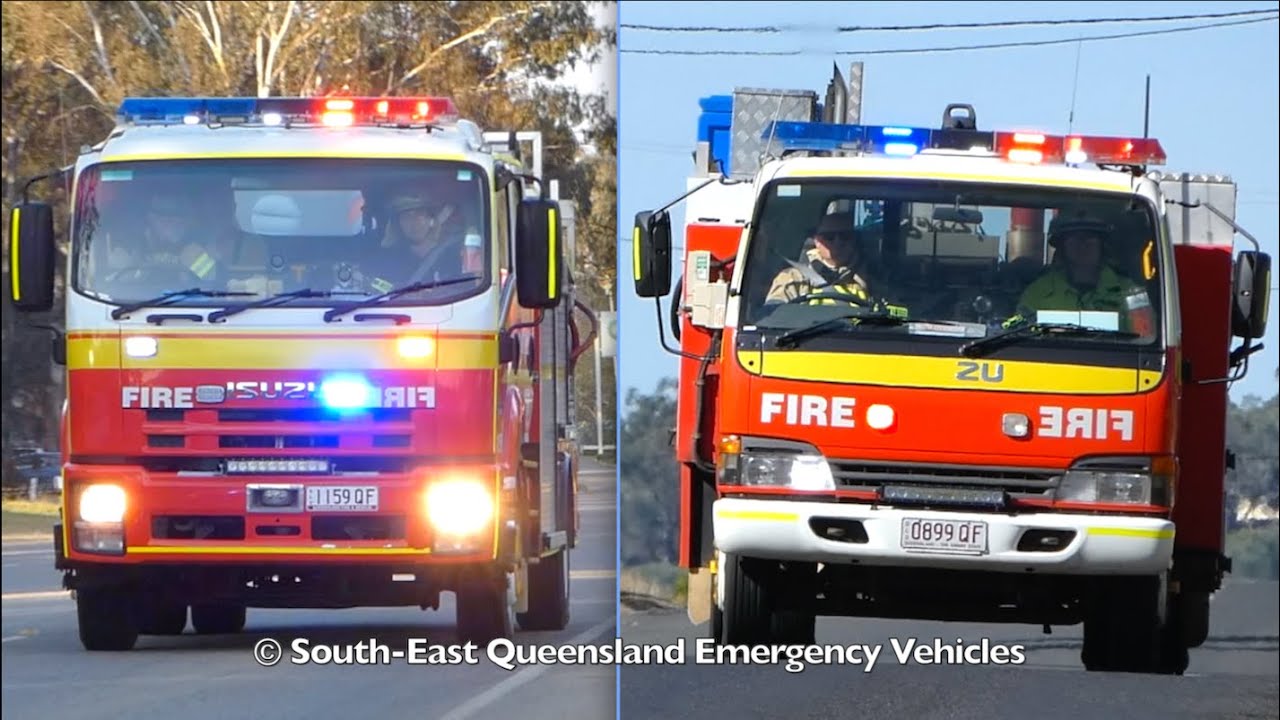 [AUXILIARY] QFRS - 464A and 463C Responding (Nanango) - YouTube