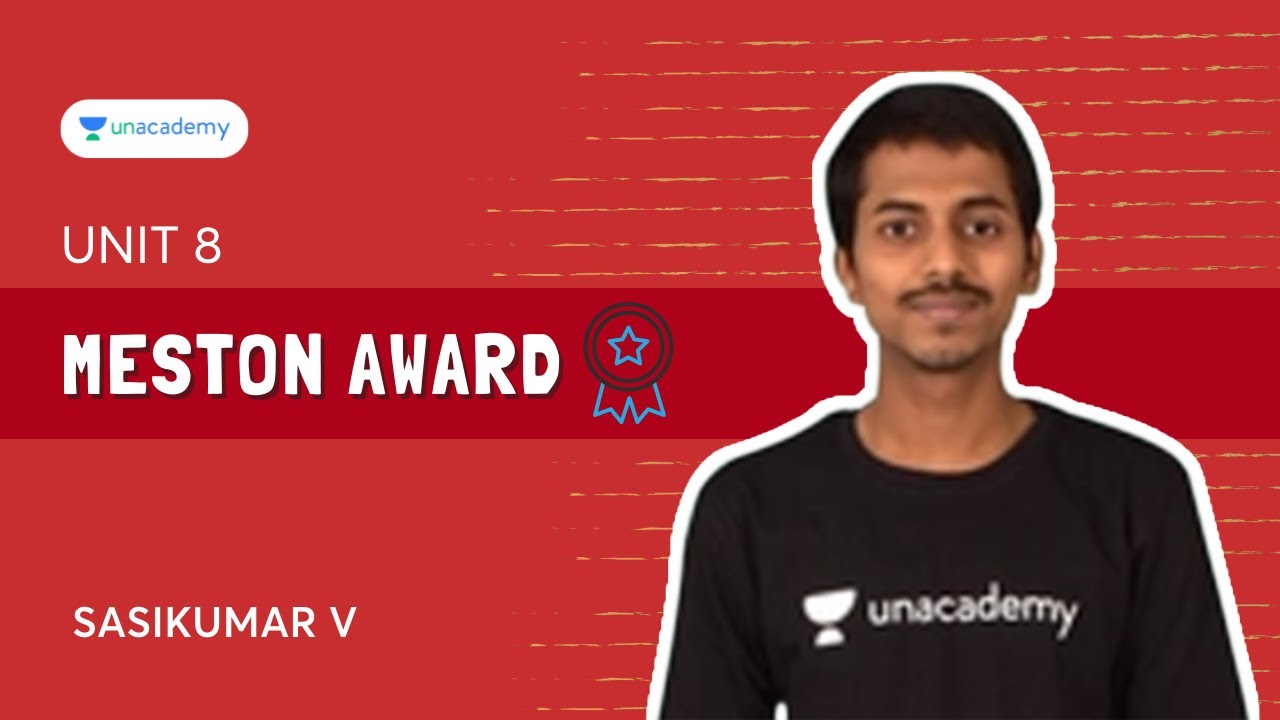 Unit 8 - Meston Award | SASIKUMAR V - YouTube
