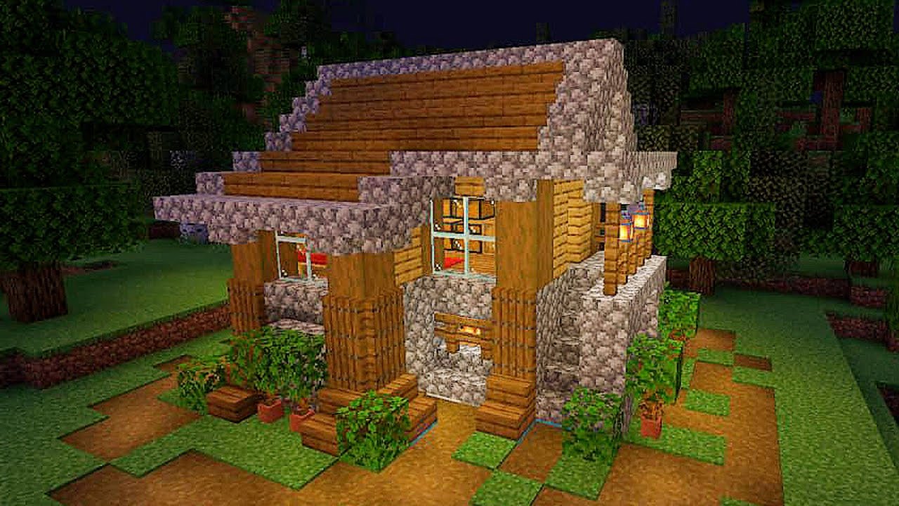 MINECRAFT - CASA MEDIEVAL SIMPLES E RÁPIDA - YouTube