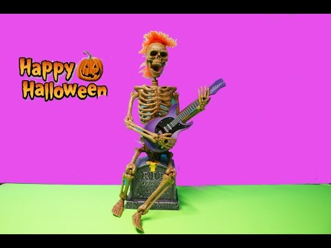 Skeleton Singing and playing Guitar Halloween Musical Toys for kids by ...