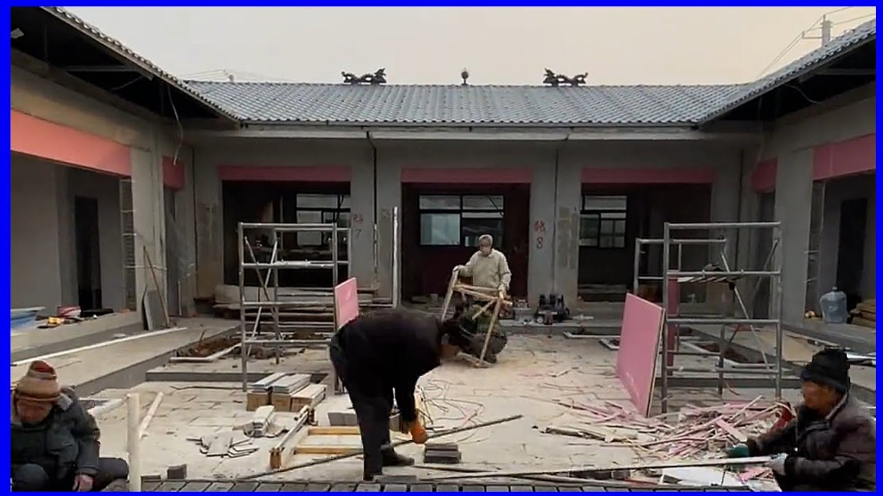 the whole process of building a new million dollar chinese style house ...
