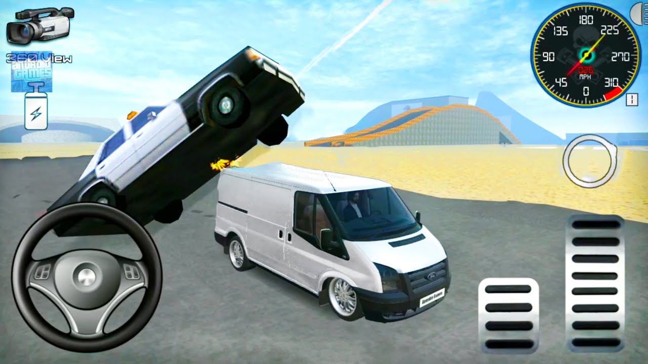 Cargo Ford Transit Van Driving In Police Escape Simulation Game ...