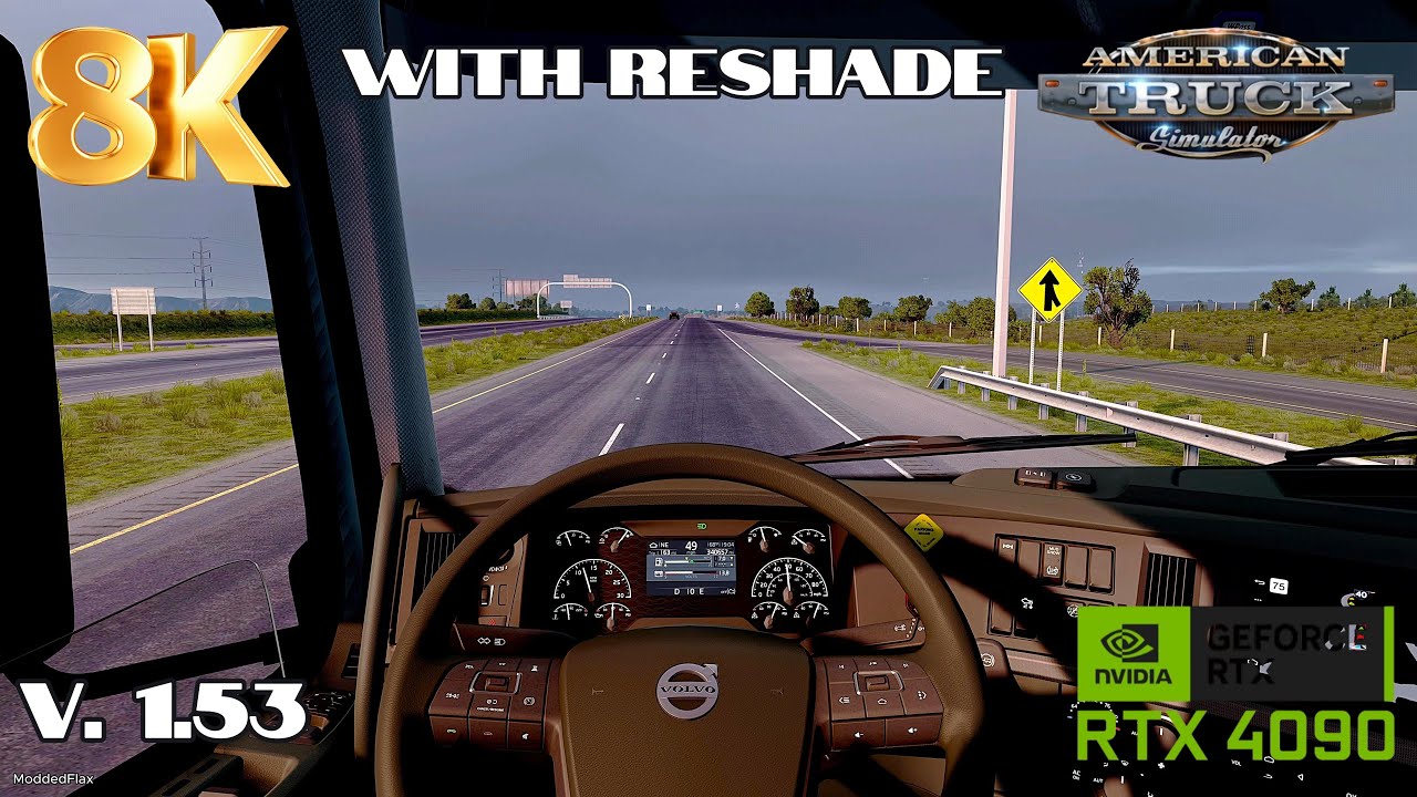 *8K* ATS with "Incredible Light" Reshade RTX 4090 Max Settings Gameplay ...