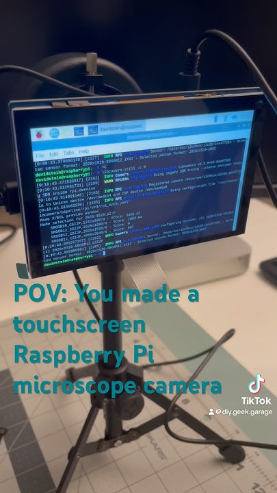 POV: You made a touchscreen Rasp Pi microscope camera. #maker #diy #tech #technology # ...