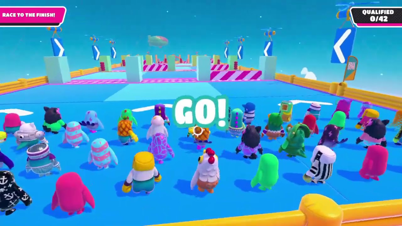 Playing fall guys - YouTube