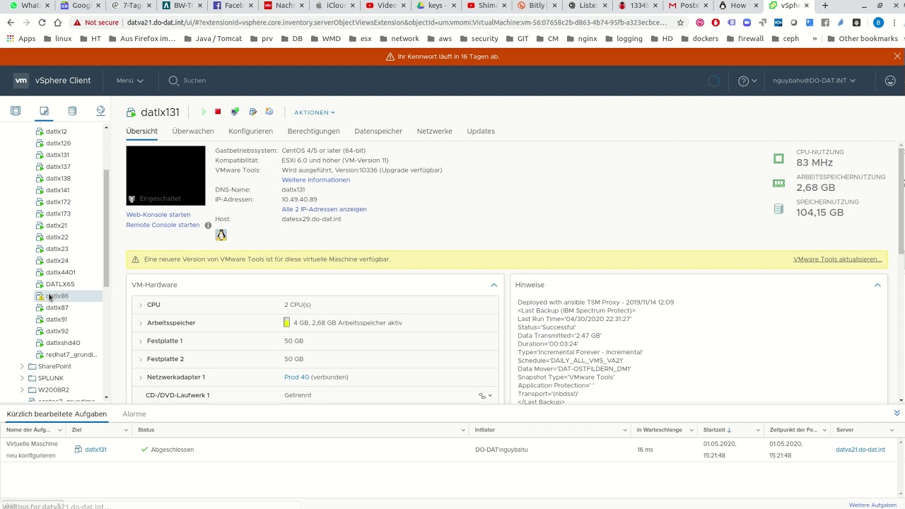 TSM ISP vm proxy delete snaphot consolidation - YouTube