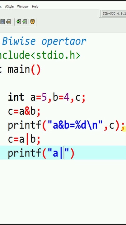 Bitwise Operators In C Shorts Youtubeshorts Youtube