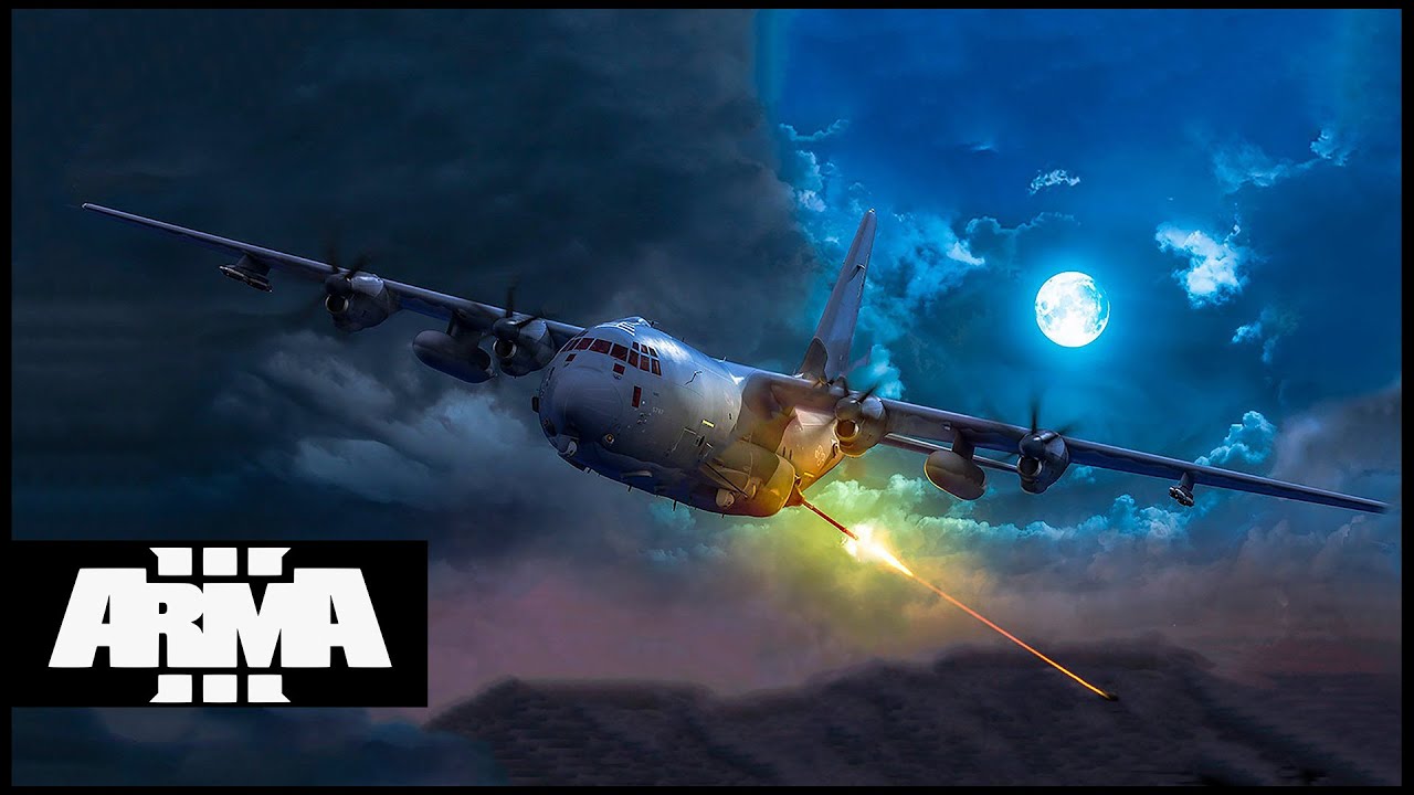 AC 130 Gunship in ACTION! ARMA 3 - YouTube