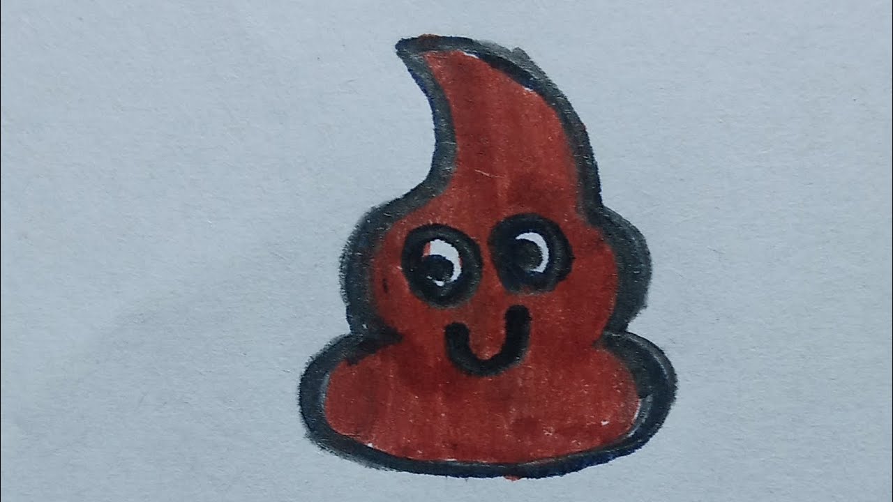 how to draw a poop 💩 #kidsfunactivities || cartoon - YouTube