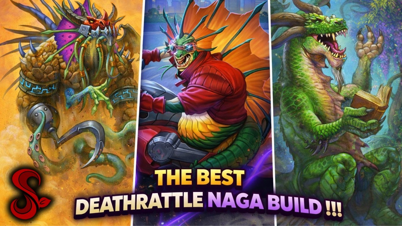 THE BEST DEATHRATTLE NAGA BUILD !! | TOP 5 EUROPE | LICHKING - YouTube