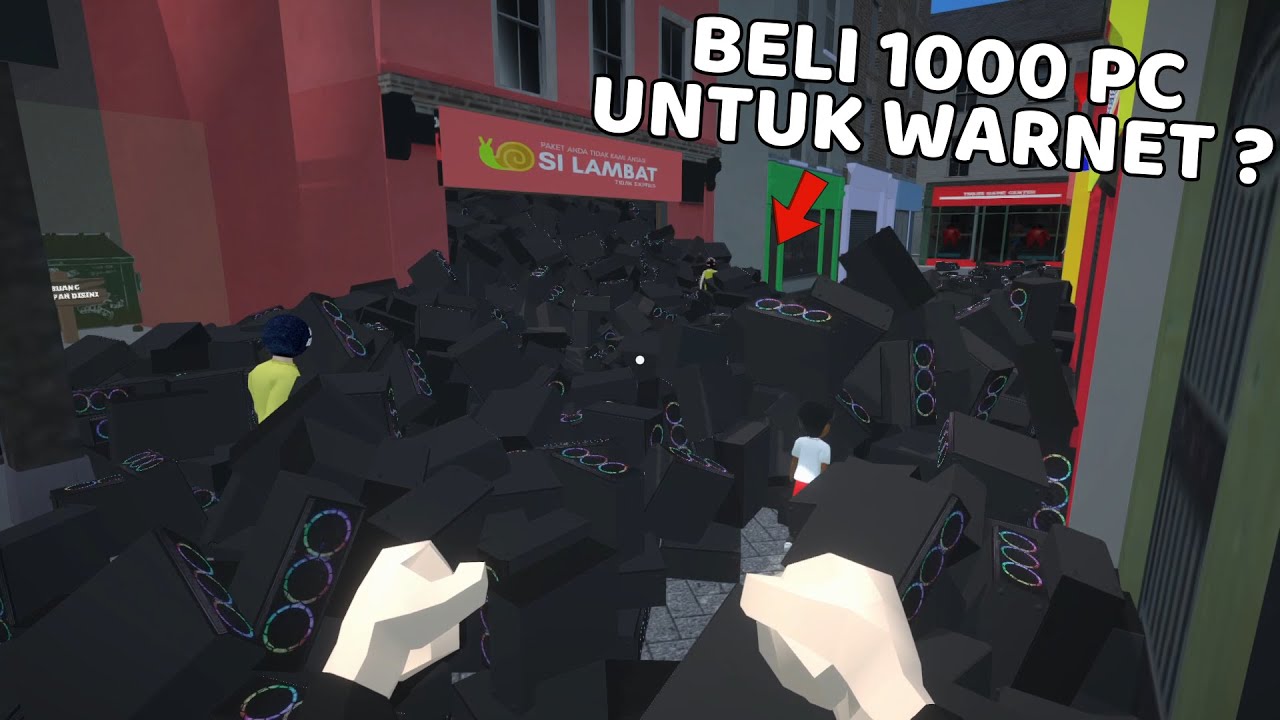 BELI 1000 PC BUAT WARNET - WARNET SIMULATOR - YouTube