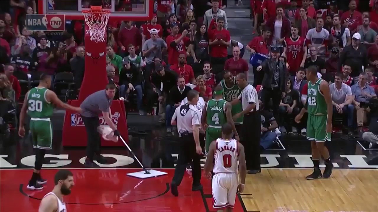 Robin Lopez Unties Jae Crowder Shoes - YouTube