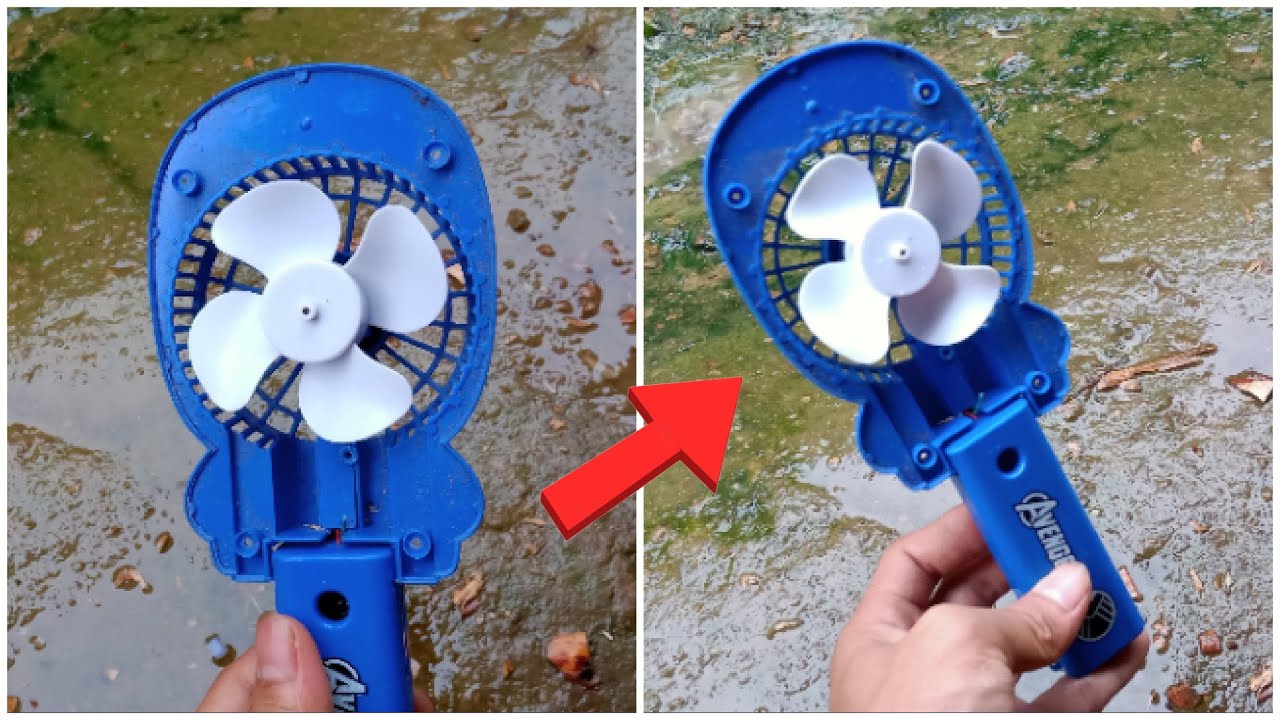 Amazing cretiver From toy hand fan,how to repair fan to electric fan ...