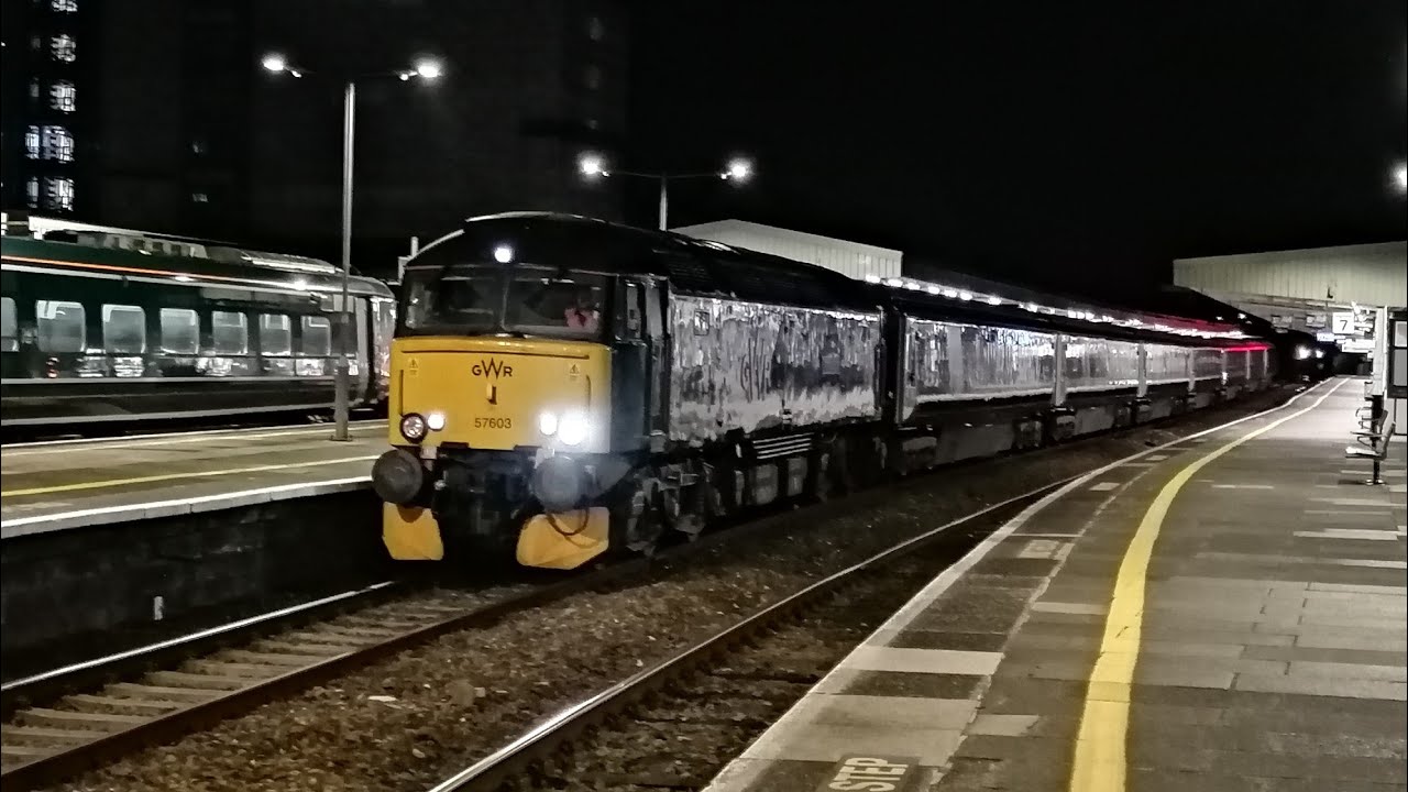 GWR Class 57603 Is Working 1A50 2115 Night Rivera Sleeper Penzance To ...
