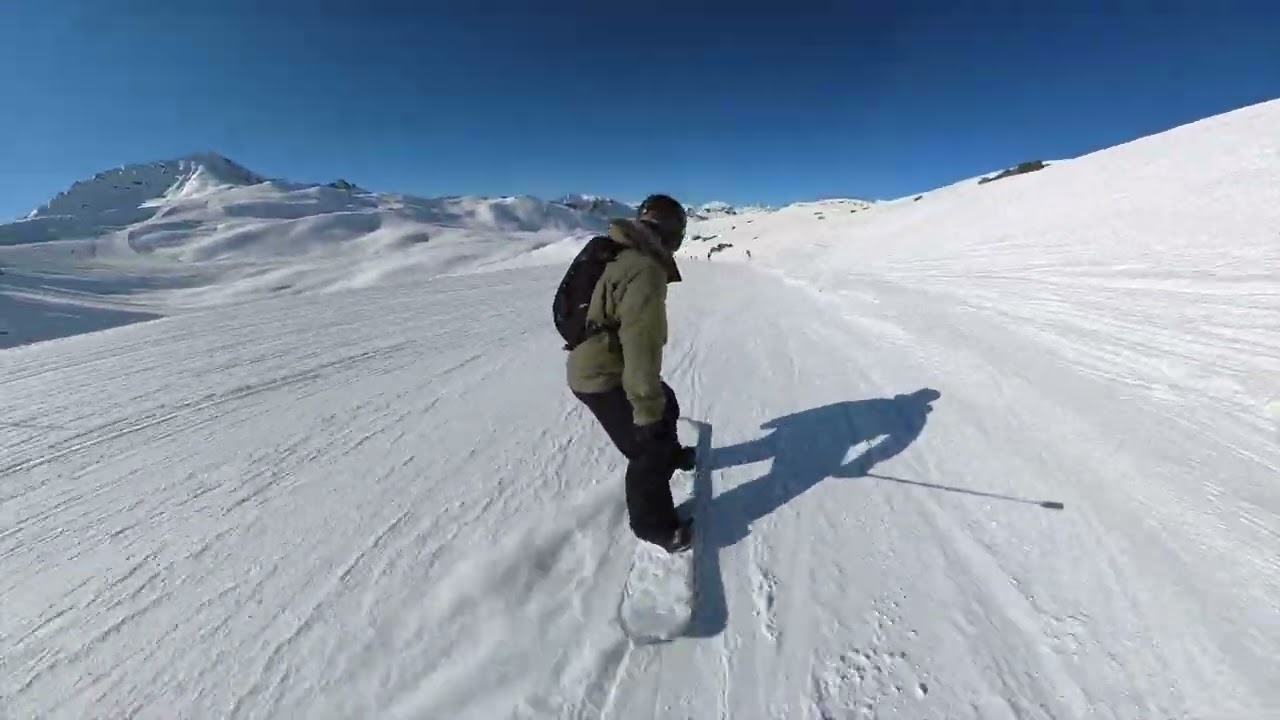 Les Arcs, ski resort, Col de la Chal slope, France - YouTube