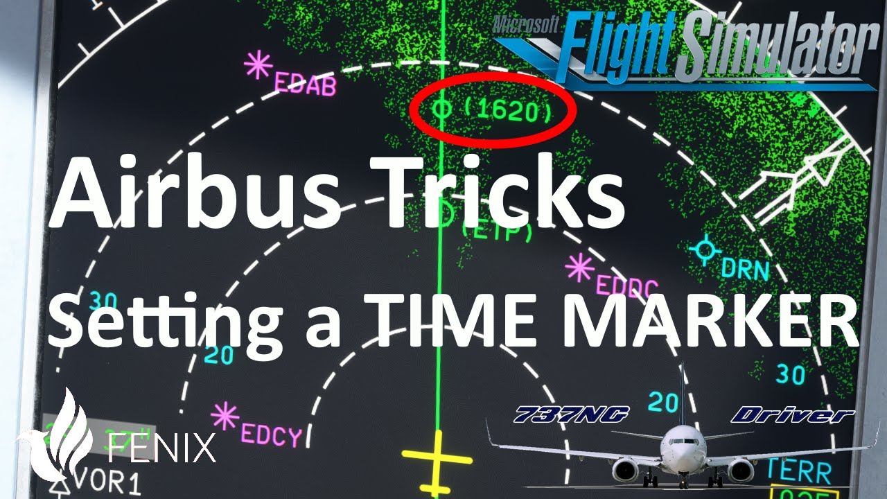 Airbus Tricks: How to set a TIME MARKER on your Nav Display | Real ...