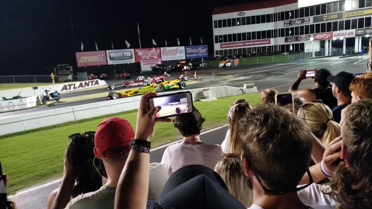 Night of fire. Jet cars last round. - YouTube