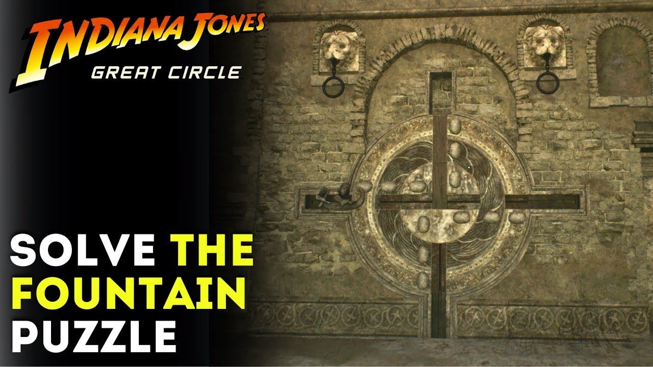 INDIANA JONES AND THE GREAT CIRCLE - Solve The Fountain Puzzle Guide ...