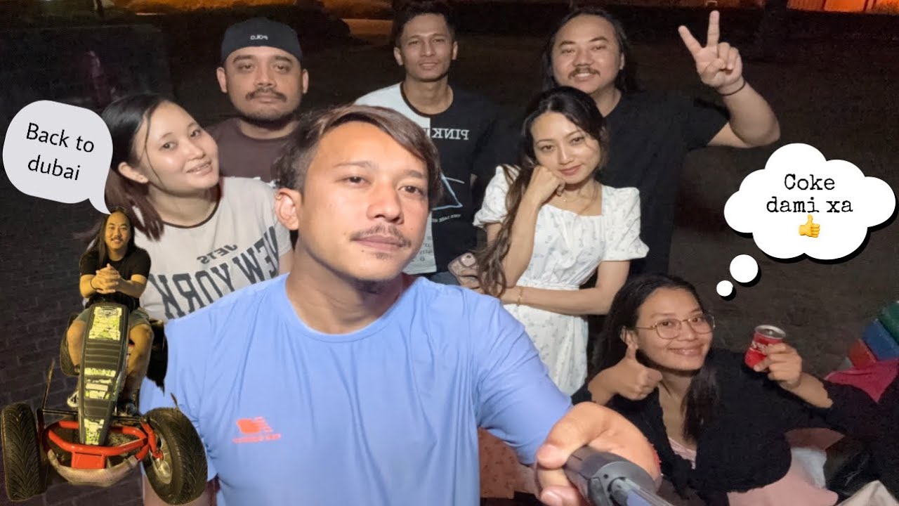 BACK TO DUBAI 🏻bida ko din sabai jana mamzar beach ma ramailo gardai ️ ...