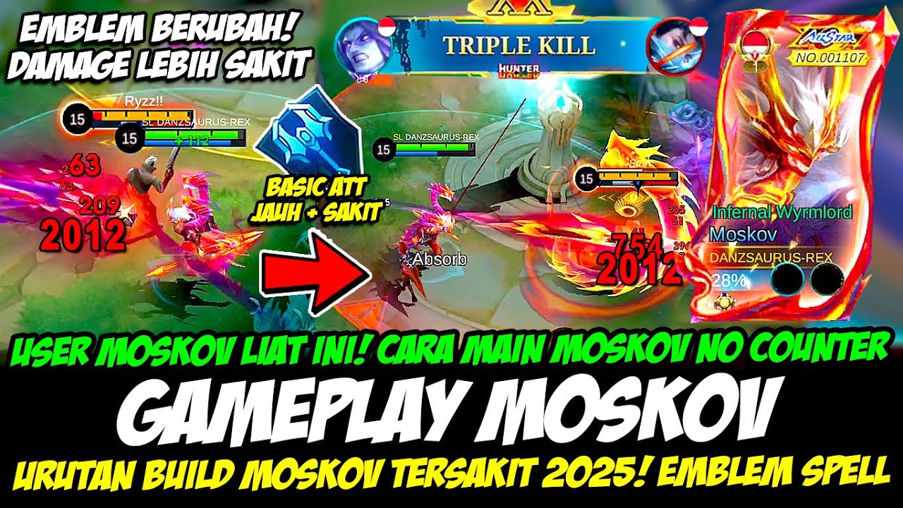 MOSKOV MM META 2025 + CARA PRO MAIN MOSKOV TERBARU BUILD MOSKOV TERSAKIT GAMEPLAY MOSKOV TOP ...