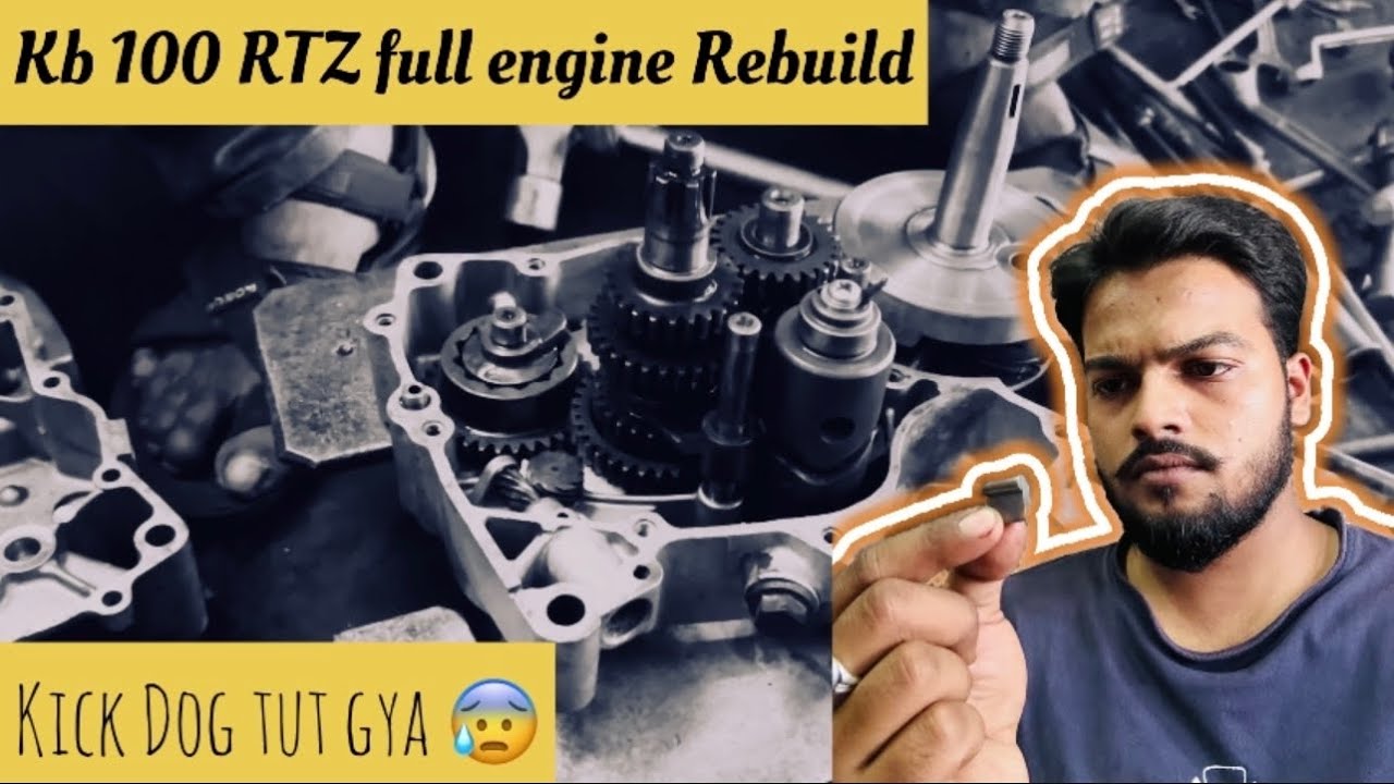 #kawasaki kb 100 RTZ kick dog and full engine repair - YouTube