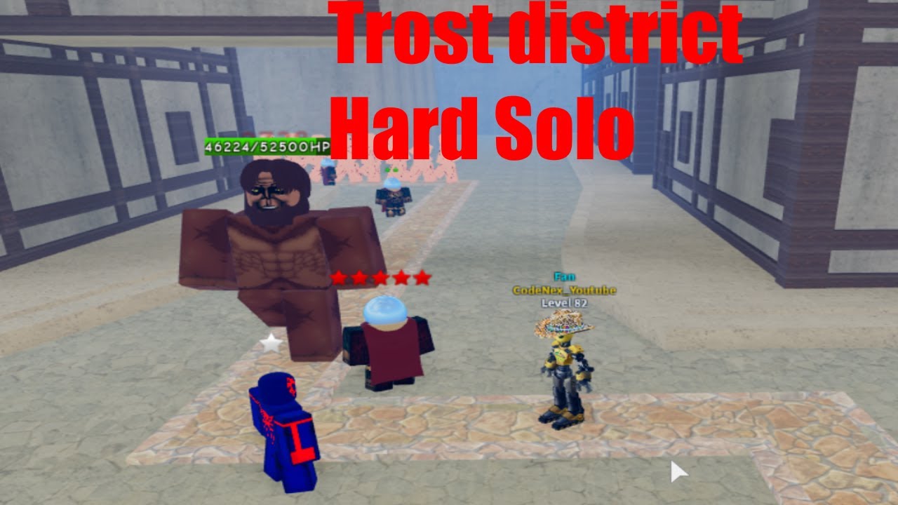 Solo Trost District Hard *New Map* - Ultimate Tower Defense - YouTube
