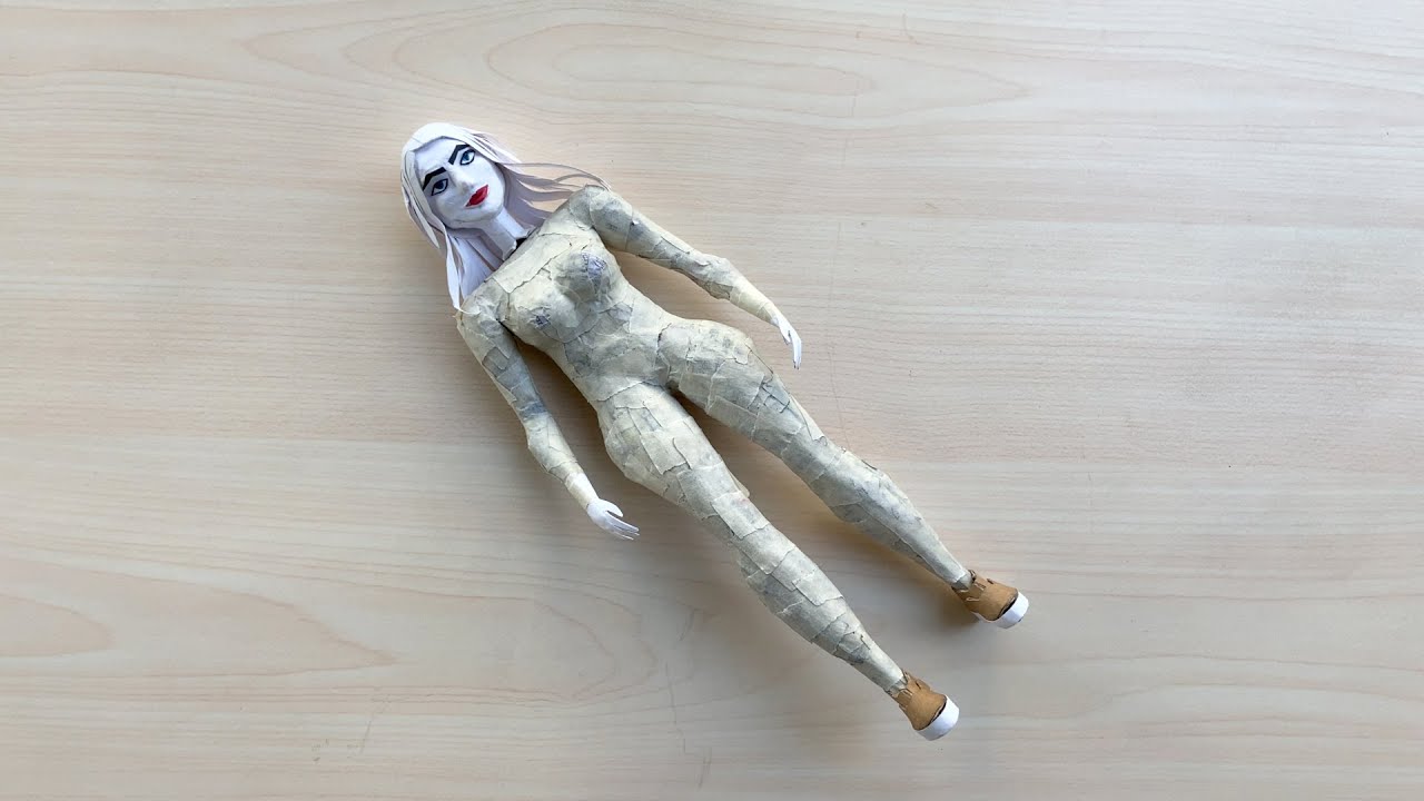 GIRL SCULPTURE MADE BY PAPER | PART-1 - YouTube