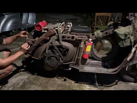 Vespa Rosok Modif Unik Persiapan Touring