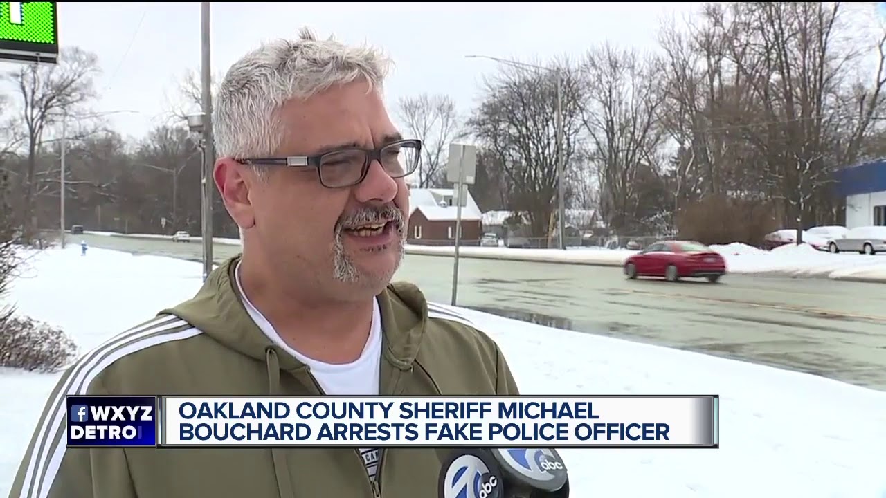 WATCH: Oakland County Sheriff Michael Bouchard pulls over man ...