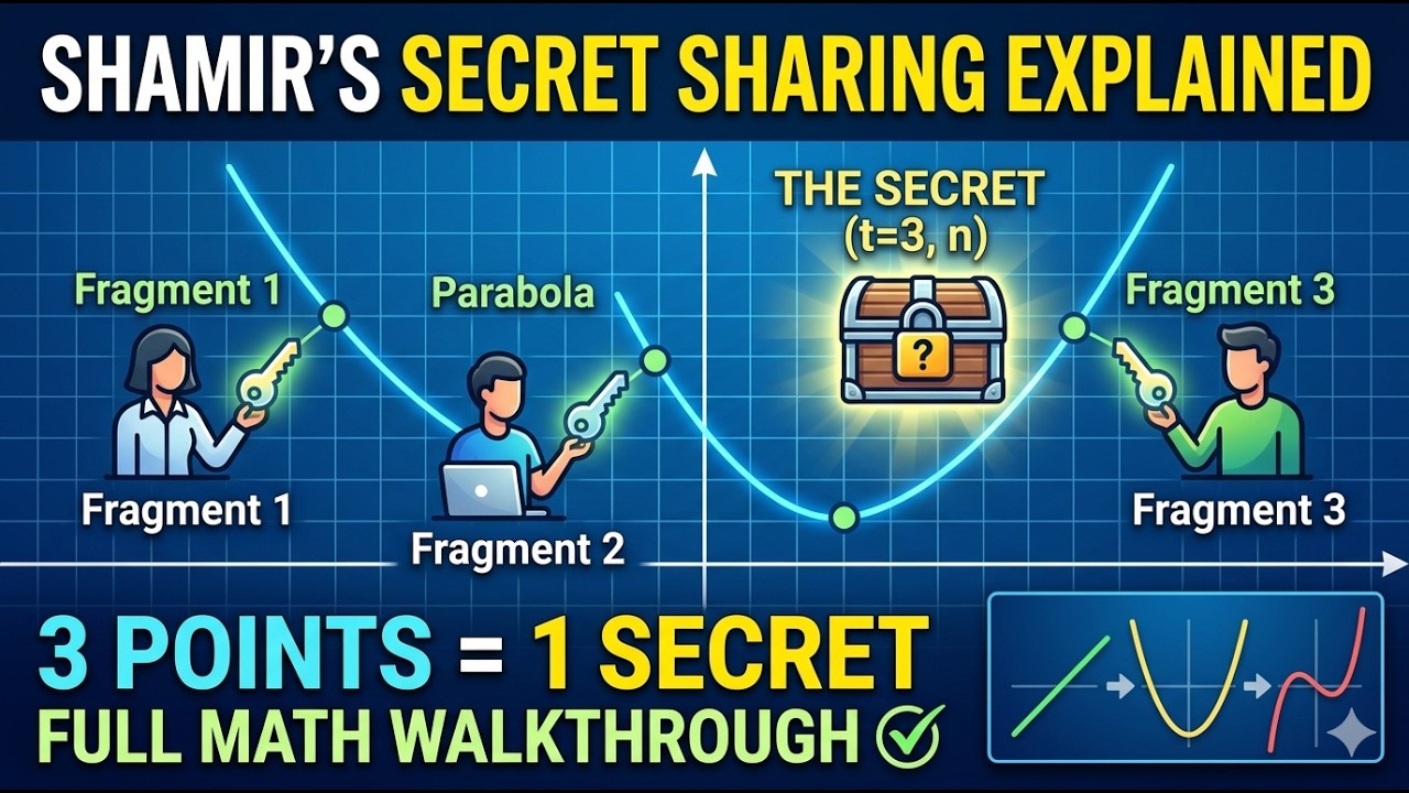 Shamir's Secret Sharing Algorithm Explained | Step-by-Step Numerical ...