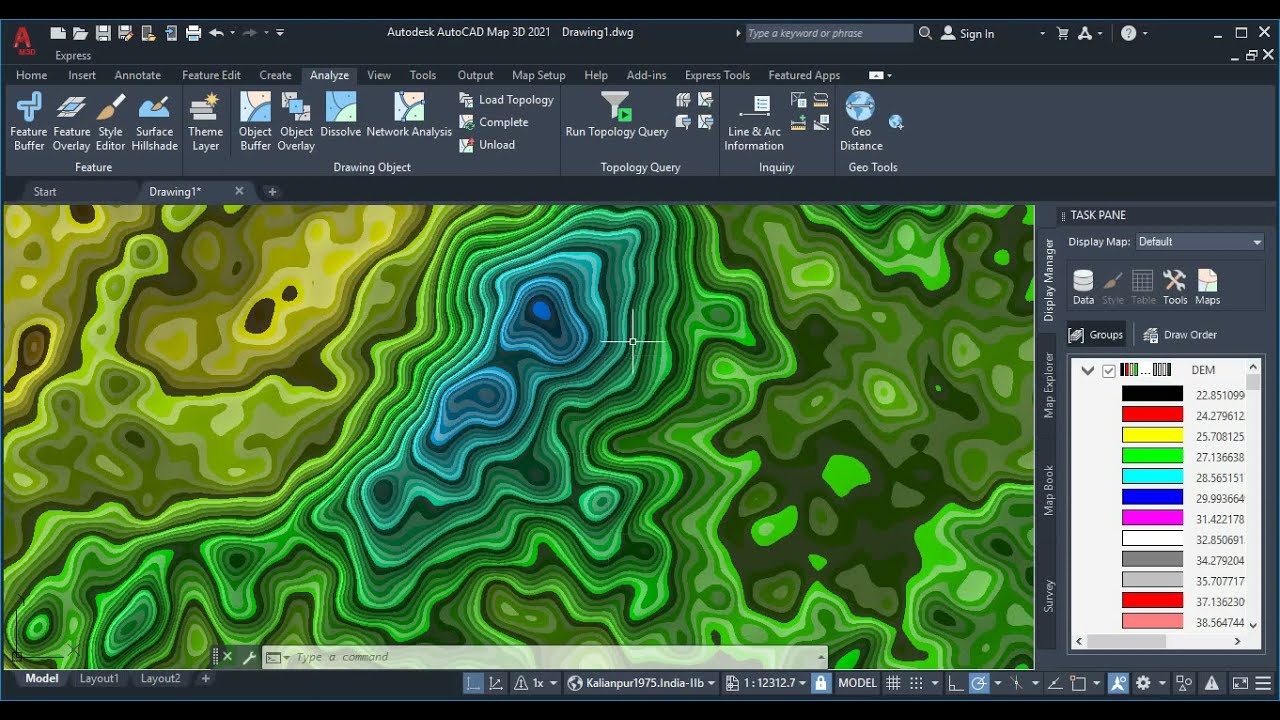 How To Create Elevation Grid In AutoCAD 3D Or DEM And Create Contour How To Create Elevation Grid In AutoCAD 3D Or DEM And Create Contour