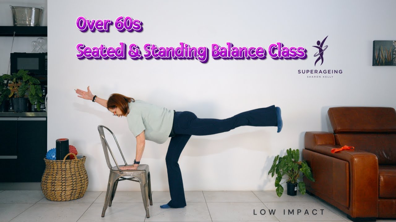 Get Fit Without Jumping: Seated & Standing Balance Class - YouTube