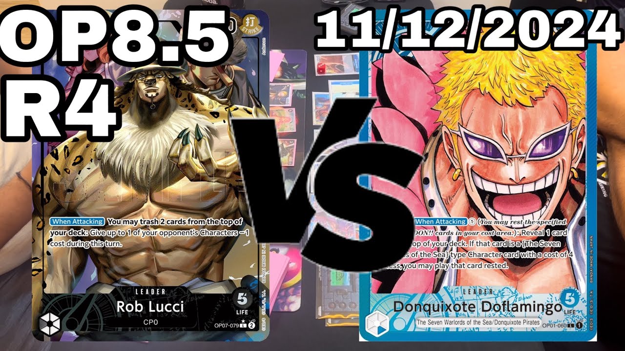 OP8.5 B Lucci vs B Doffy R4 | One Piece TCG Gameplay - YouTube