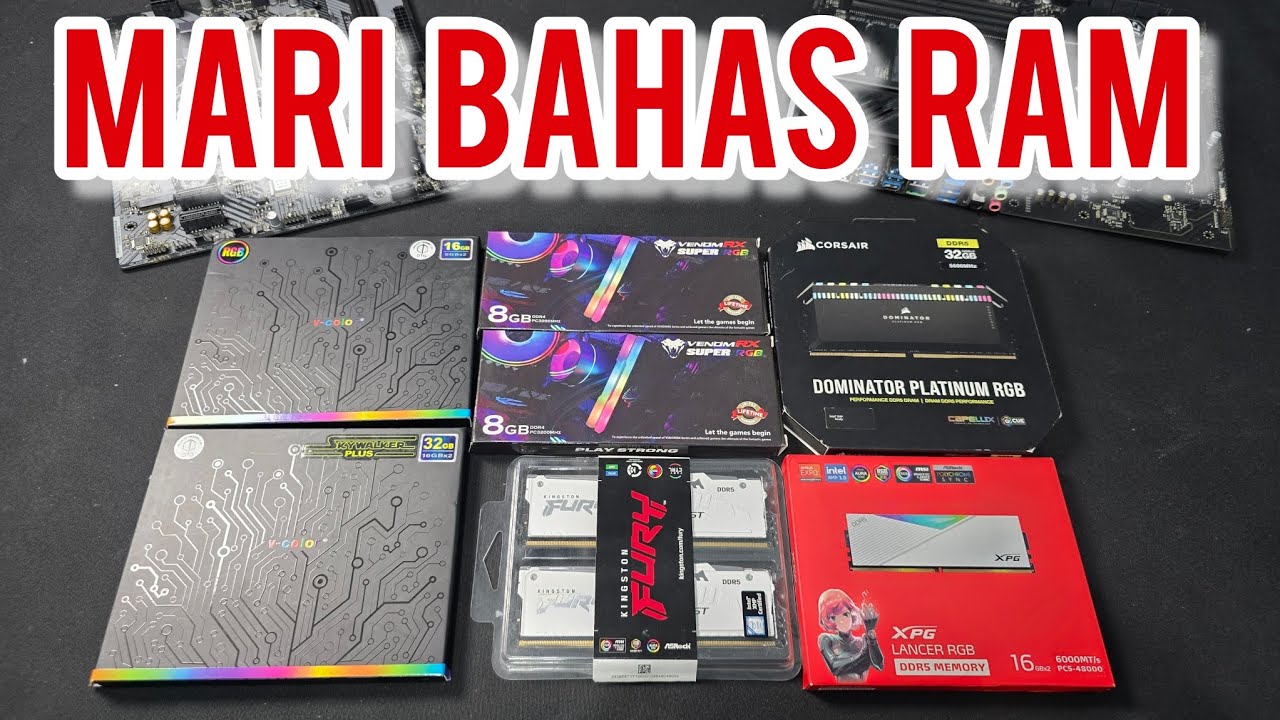 5. Tutorial #RakitPC Terlengkap - Pembahasan RAM ( XMP, EXPO, DDR4 ...