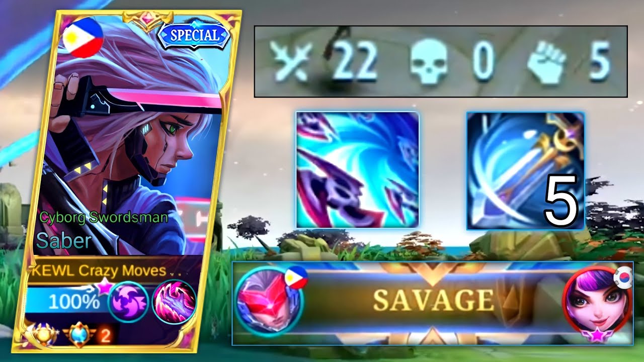 THIS IS THE ONLY ATTACK SPEED ITEM FOR SABER TO MAXIMIZE YOUR DAMAGE ...