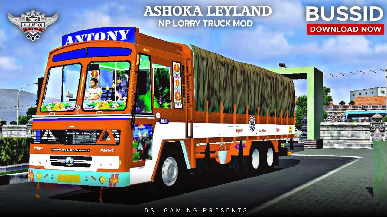 Ashoka Leyland 10 wheeler lorry truck mod for bussid | bussid New mod ...