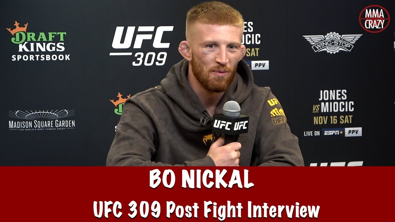 Bo Nickal talks Donald Trump support & win over Paul Craig at UFC 309 ...