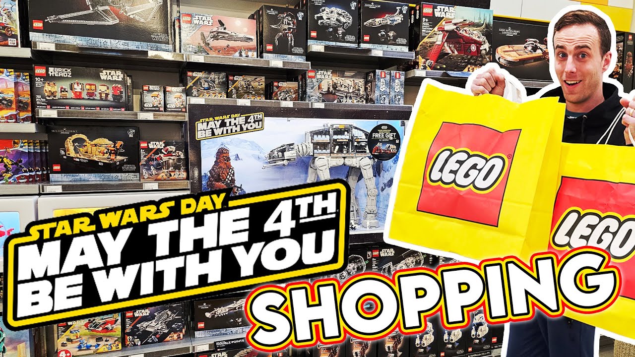 May the 4th LEGO Store Shopping! - YouTube