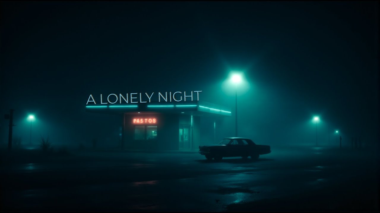 A Lonely Night at the Foggy Roadside Station | Dark Ambient Soundscape ...